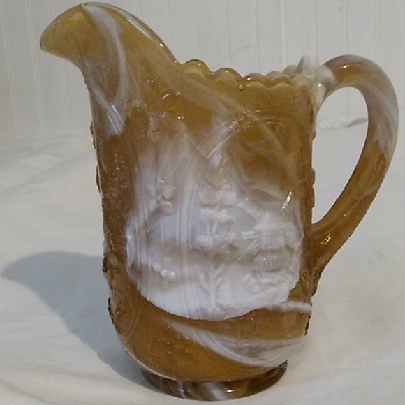 Unknown | Other | Sale Vintage Slag Glass Imperial Caramel Pitcher ...